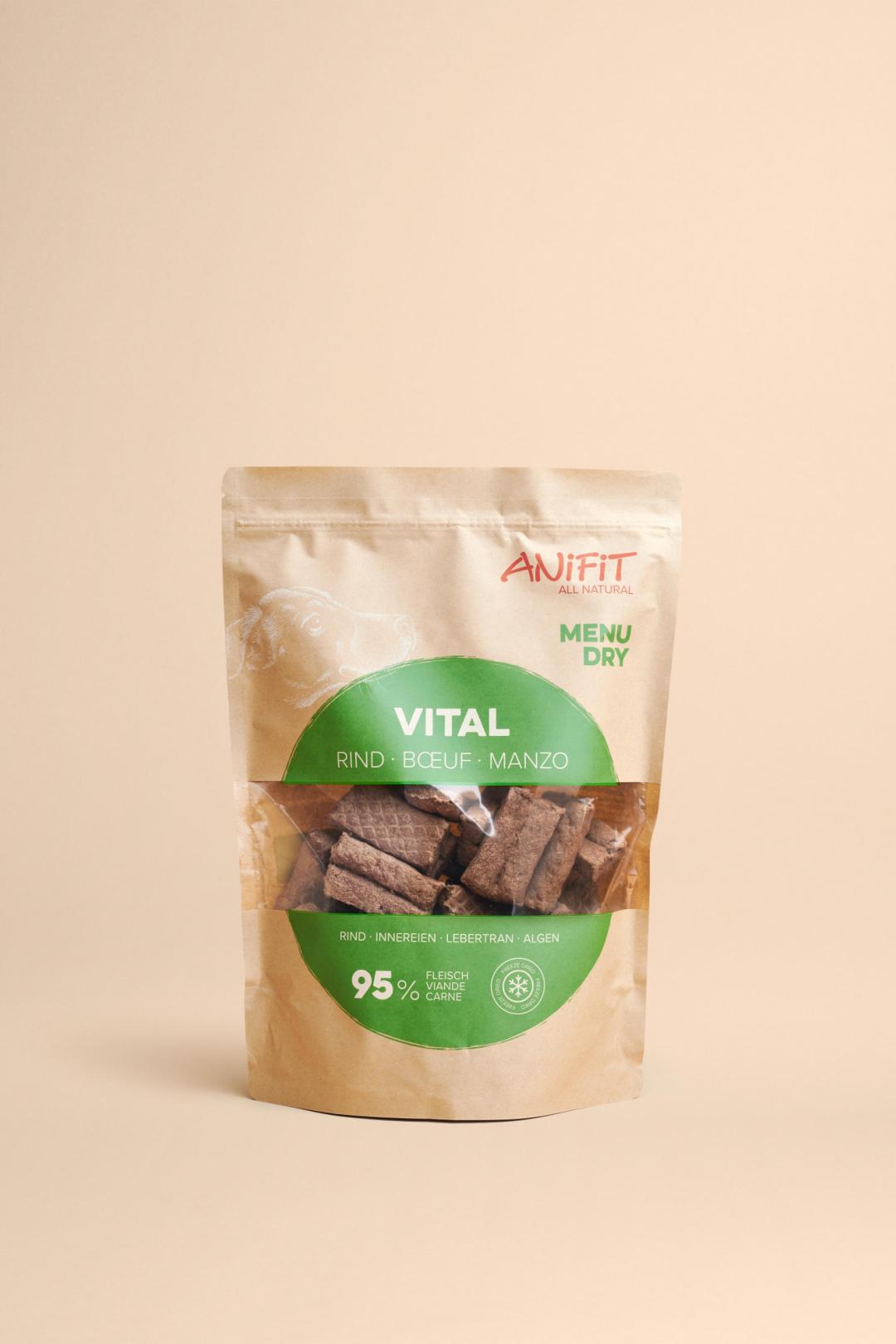 Hundefutter mit hohem Fleischanteil: Vital Rind von ANiFiT Schweiz