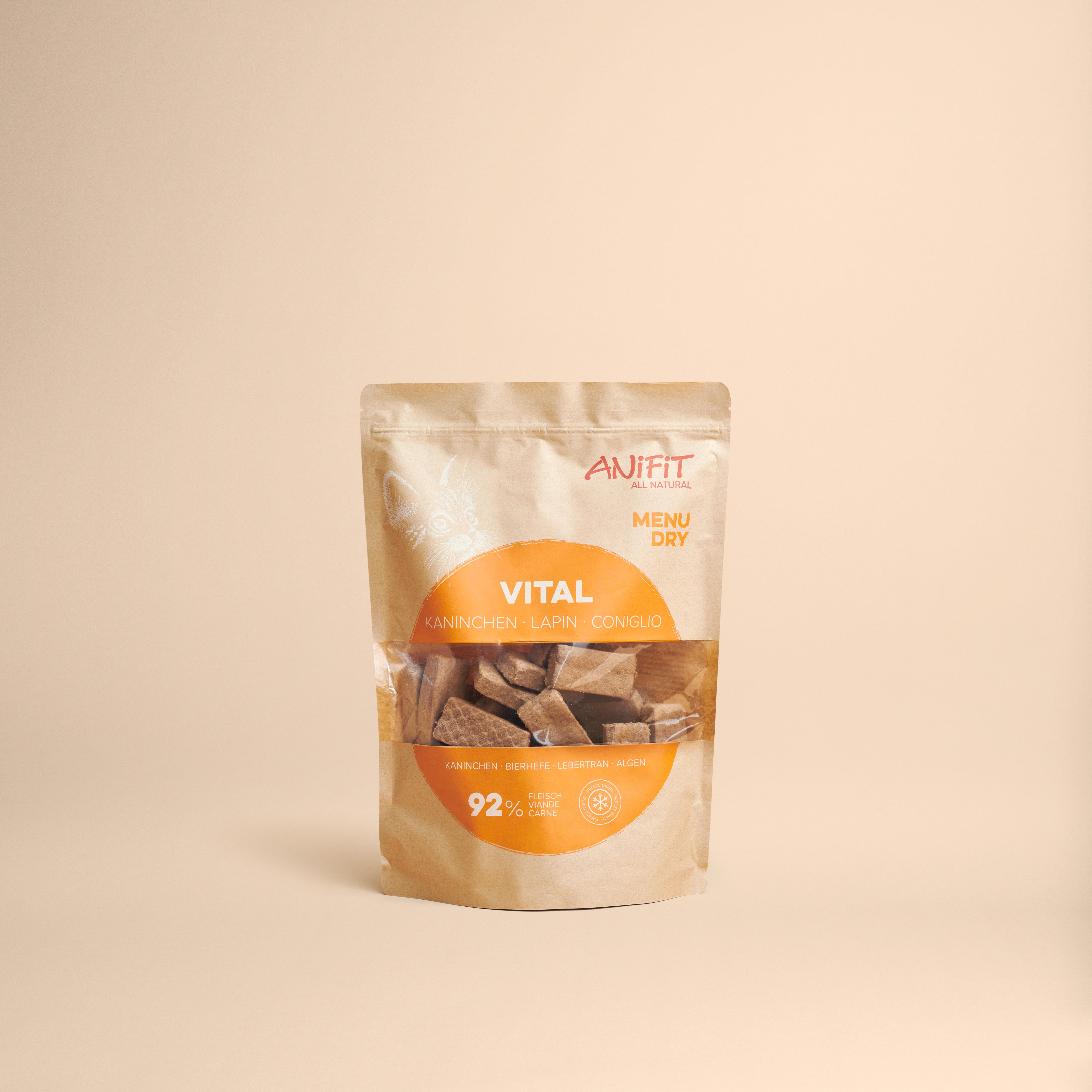 Katzenfutter mit hohem Fleischanteil: Vital Kaninchen von ANiFiT Schweiz